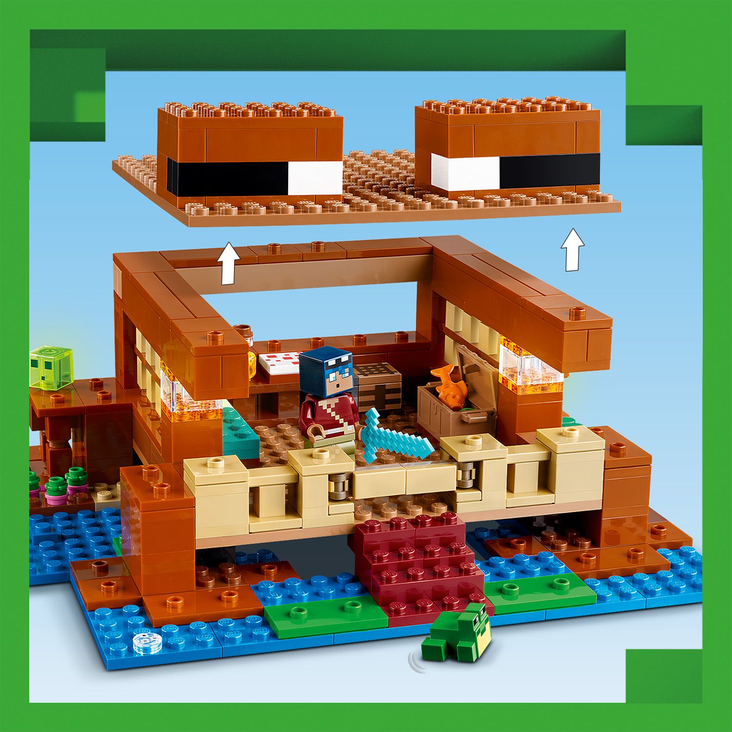 LEGO Minecraft 21256 Żabi domek - Ceny i opinie - Ceneo.pl