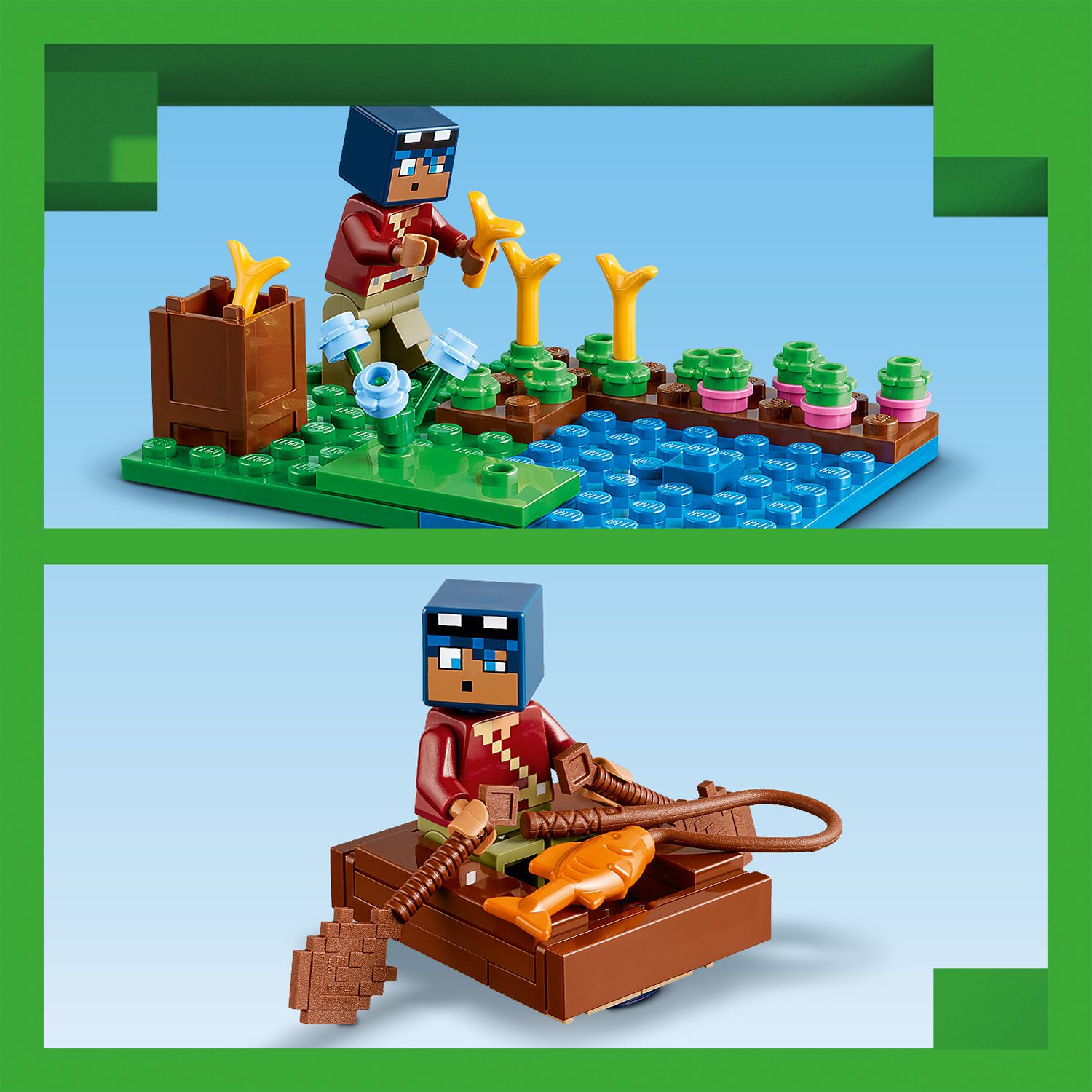 LEGO Minecraft 21256 Żabi domek - Ceny i opinie - Ceneo.pl