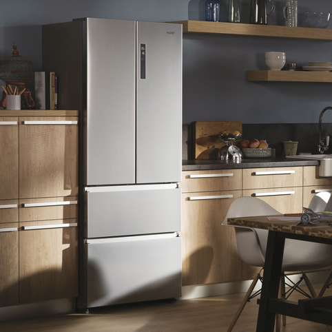 Lodówka Haier HB16FMAA French Door Srebrna - Ceneo.pl