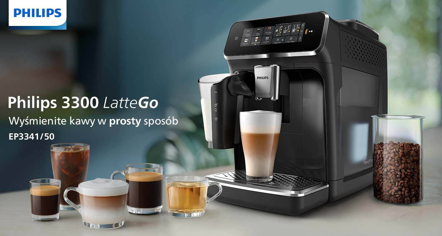 Ekspres PHILIPS 3300 LatteGo EP3341/50 - Opinie i ceny na Ceneo.pl