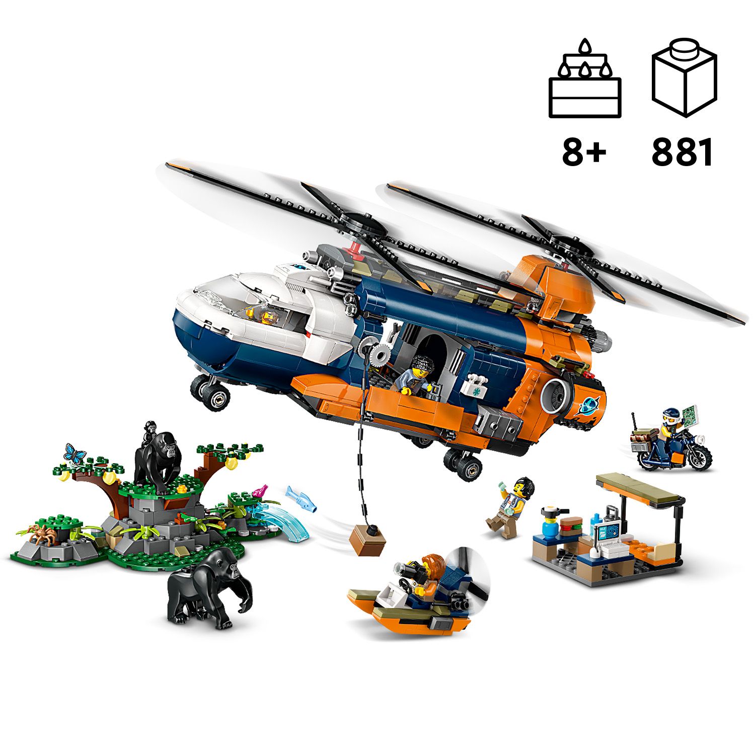 LEGO City 60437 Helikopter badaczy dżungli w bazie - Ceny i opinie ...