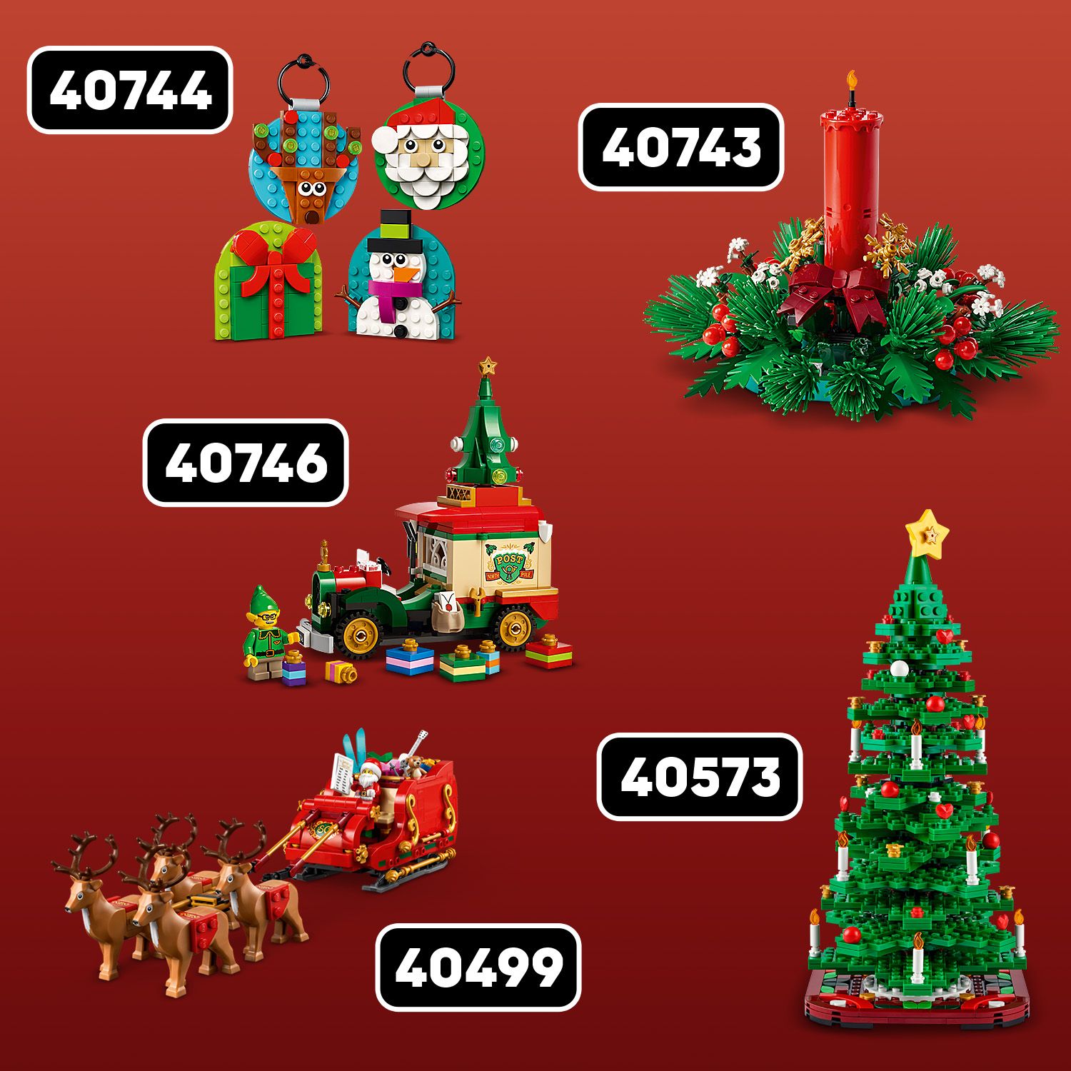 LEGO Iconic 40744 Kolekcja ozdób świątecznych - Ceny i opinie - Ceneo.pl