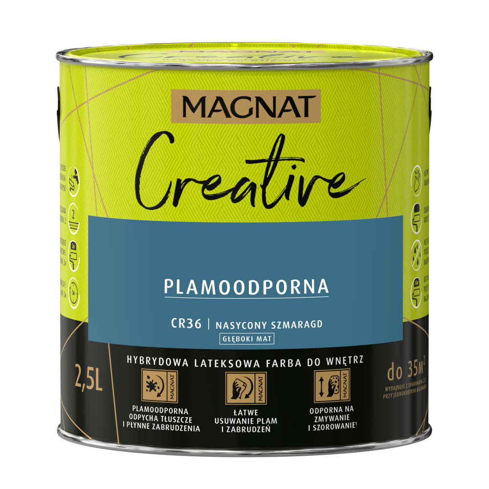 Farba Magnat Creative CR36 Nasycony Szmaragd 5L - Opinie i ceny na Ceneo.pl