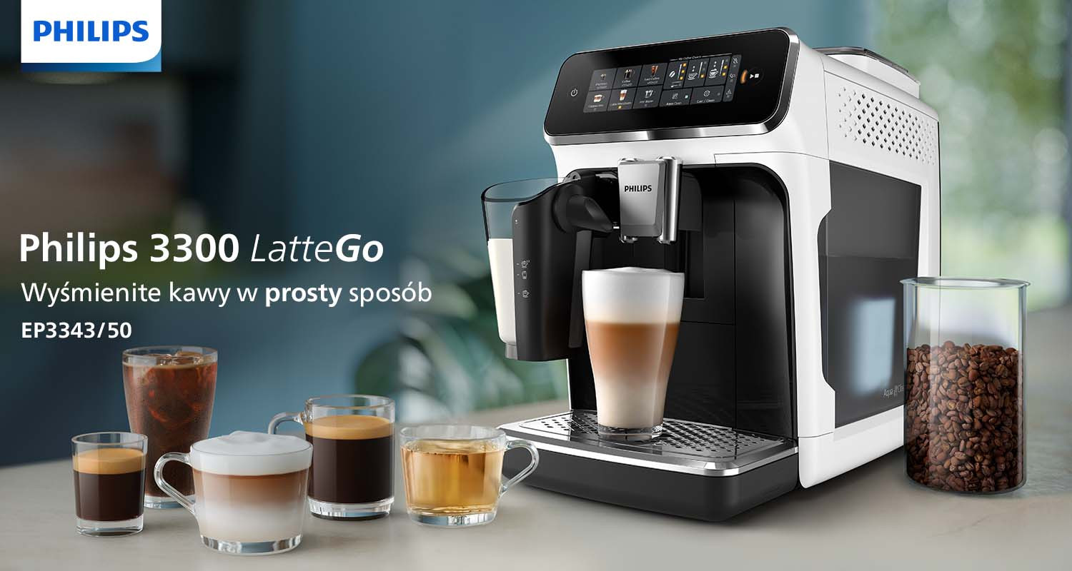 Ekspres PHILIPS 3300 LatteGo EP3343/50 - Opinie i ceny na Ceneo.pl