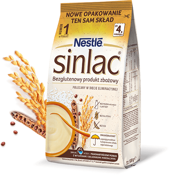 Nestle Sinlac Bezglutenowy Produkt Zbożowy Bez Laktozy Soi dla ...