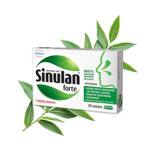 Sinulan Forte Tabletki powlekane wspierające komfort oddychania i układ ...