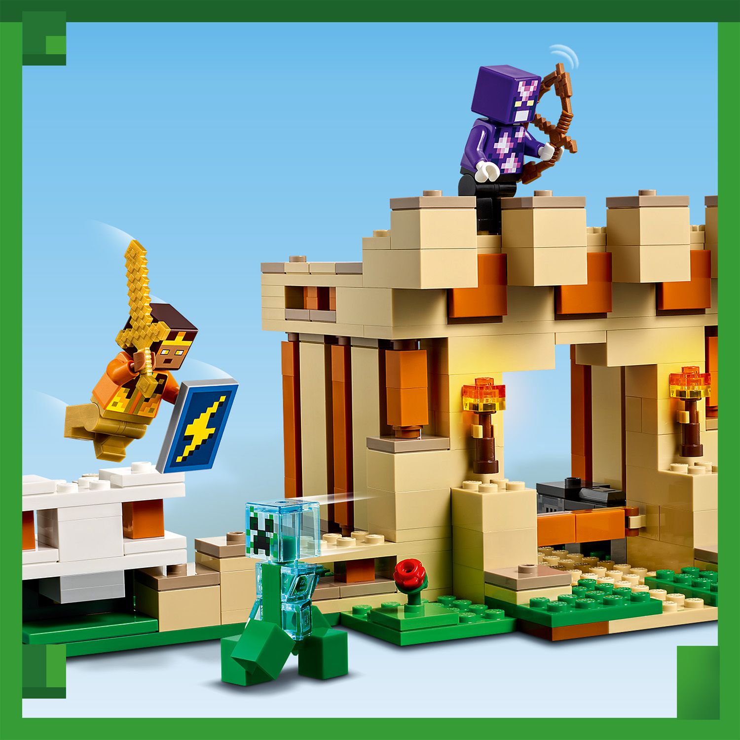 LEGO Minecraft 21250 Forteca żelaznego golema - Ceny i opinie - Ceneo.pl