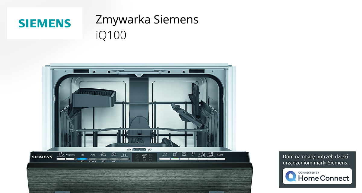 Zmywarka Siemens iQ100 Home Connect SR61HX12KE - Opinie i ceny na Ceneo.pl