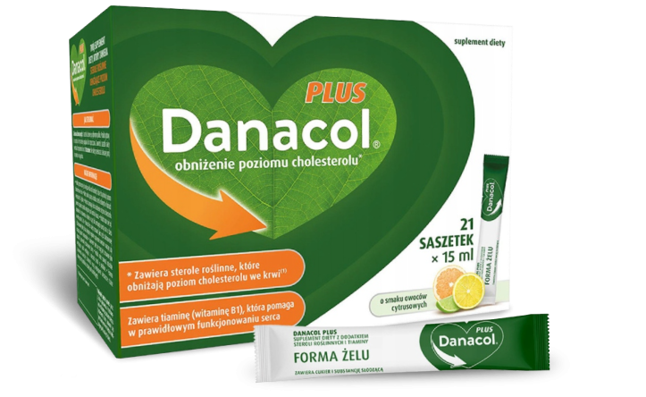 Danacol Plus Żel Doustny 15ml 21sasz. - Opinie i ceny na Ceneo.pl