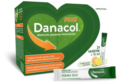 Danacol Plus Żel Doustny 15ml 21sasz. - Opinie i ceny na Ceneo.pl