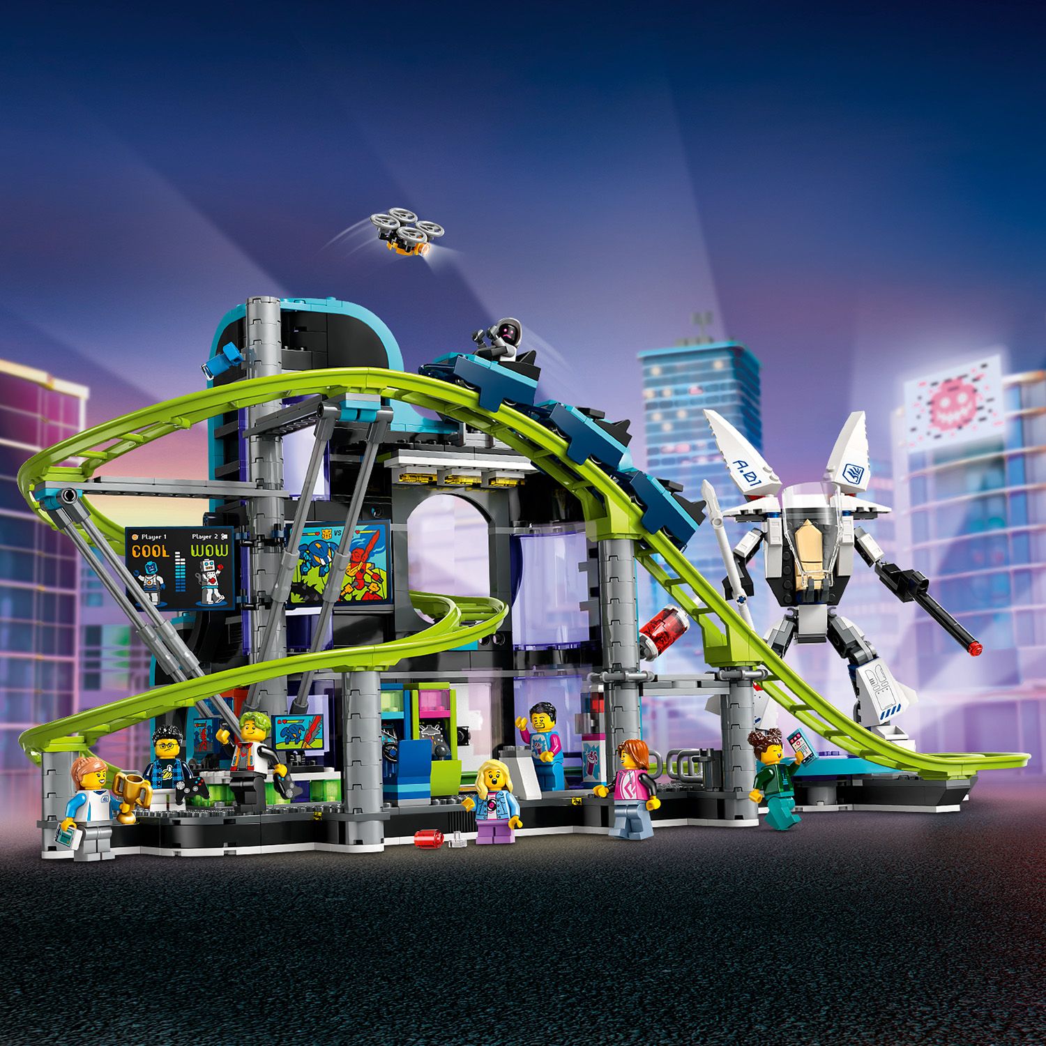 LEGO City 60421 Park Świat robotów z rollercoasterem - Ceny i opinie ...