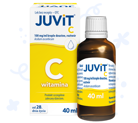 Juvit C 100mg krople 40ml - Opinie i ceny na Ceneo.pl