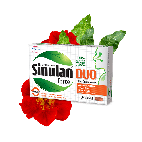 Sinulan Duo Forte Tabletki powlekane wspierające układ oddechowy i ...