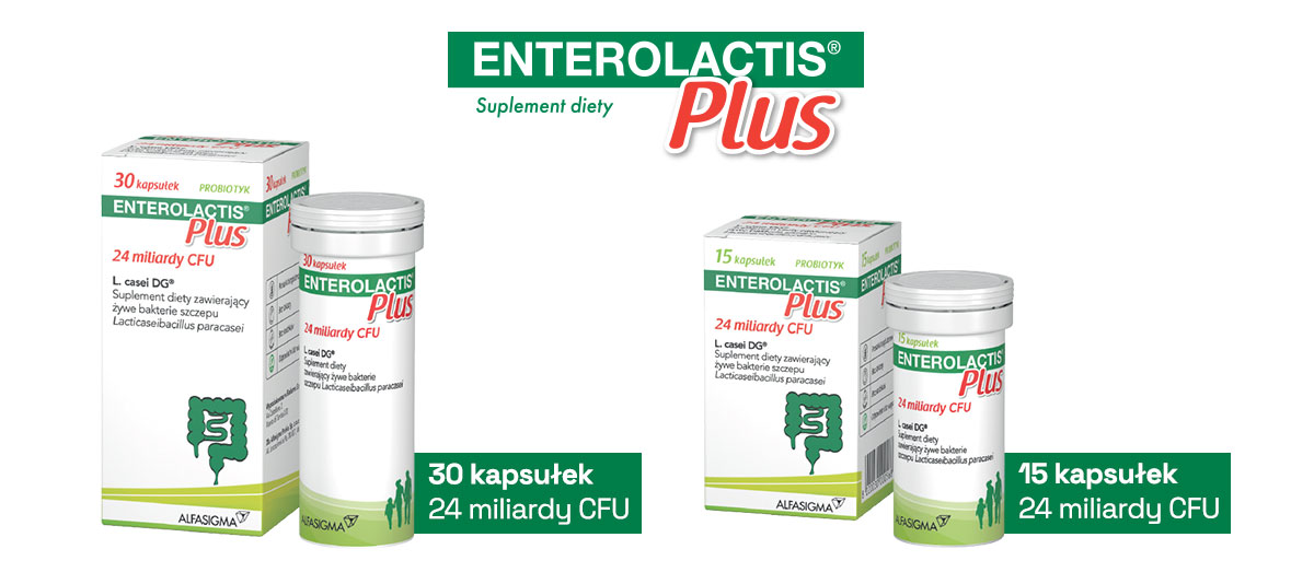 Enterolactis Plus, probiotyk, 30 kapsułek - Opinie i ceny na Ceneo.pl