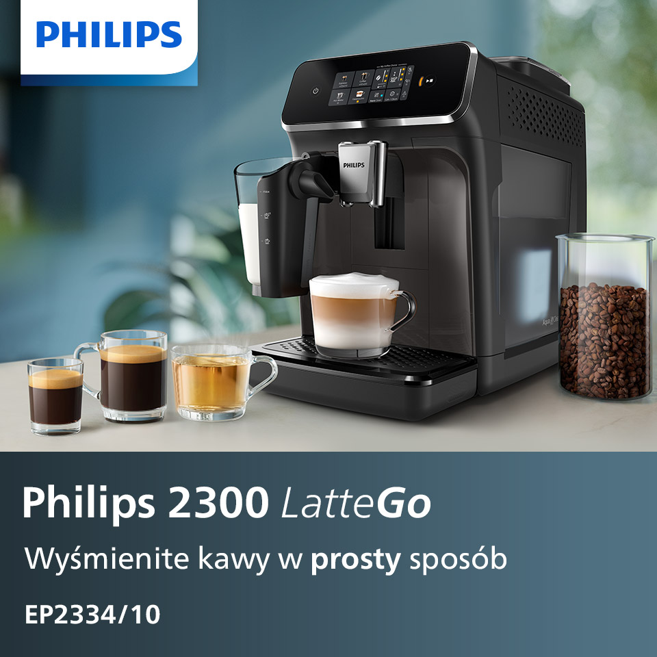 Ekspres PHILIPS 2300 LatteGo EP2334/10 - Opinie i ceny na Ceneo.pl