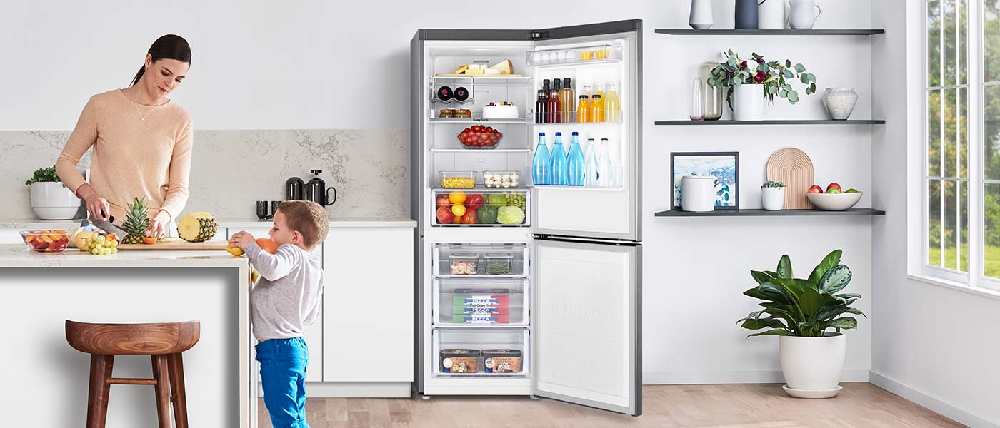 Lodówka Samsung RB29FERNDSA z zamrażalnikiem dolnym Srebrna - Ceneo.pl