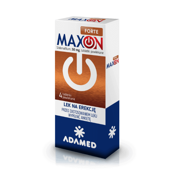Maxon Forte 50mg 4 tabl. - Opinie i ceny na Ceneo.pl